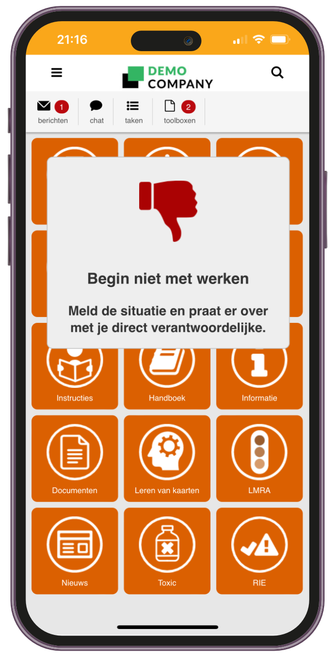 Module LMRA – VeiligWerk | Samenwerken aan de veiligheid
