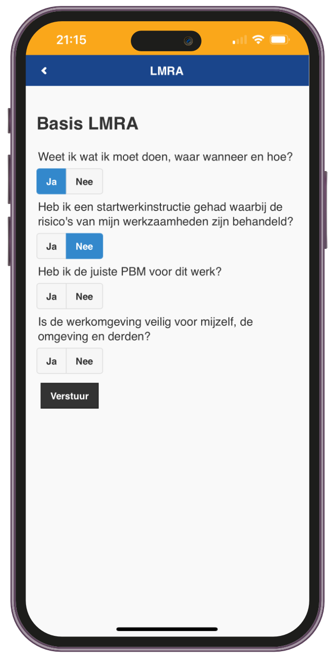 Module LMRA – VeiligWerk | Samenwerken aan de veiligheid